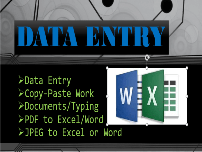 An accurate and timely data entry. | Upwork