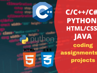 C,cpp,python,java,html and css coding project or assignment | Upwork