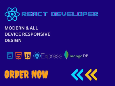 A fully responsive website built using react js | Upwork