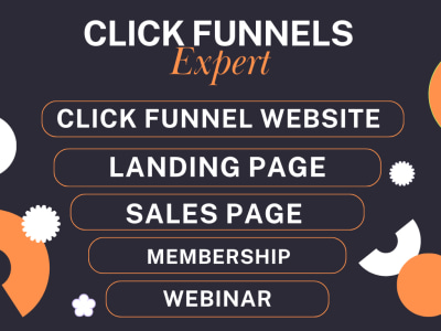 Click Funnels Expert || Click Funnel building || Landing Page | Upwork