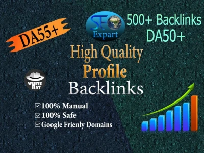 500+ High Authority Profile Backlinks from professional SEO Expert | Upwork