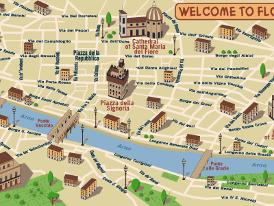 Attractive Illustrated 3D Map | Upwork