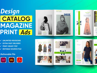 Edit, update or design brochure, product catalog, magazine or print ad ...