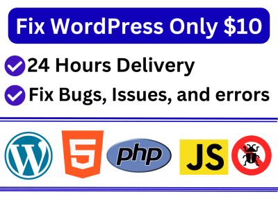 Your WordPress errors fixed | Upwork