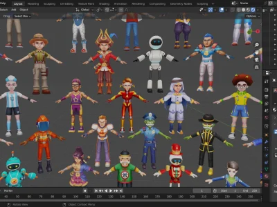 A Fantastic 3D Characters Pack | Upwork