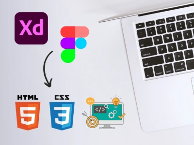Your designs converted into Responsive Website HTML, CSS, TailwindCSS ...