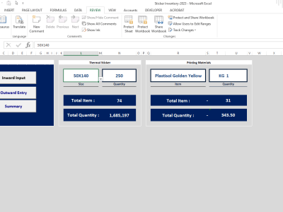 An Inventory Management System in Excel | Upwork