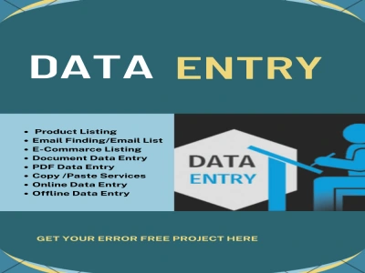 A Error Free Data Entry for your Business ,You get Amazing Data Entry ...