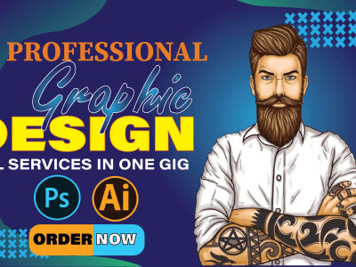 Professional graphic designing tasks using adobe illustrator, photoshop ...