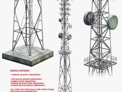 Telecom Tower/Infrastructures As-built and/or Detailed Design Drawings | Upwork