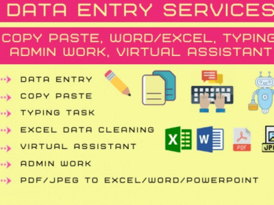 Virtual Assitant, Data Entry & Cleansing | Copy Paste & Research | Upwork