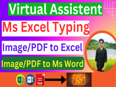 Image/PDF to Excel Or Ms Word Typer | Upwork