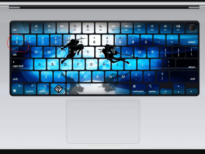 Print ready sticker template of any MacBook keyboard in custom ...