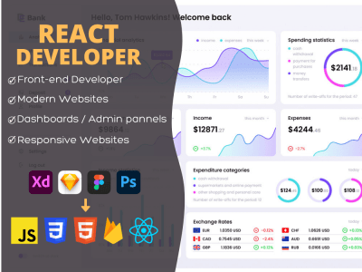 PSD/XD/Figma to Html5 CSS Bootstrap responsive website React JS | Upwork