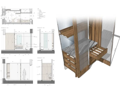 High-end detailing and millwork drawings for your home / office / store ...