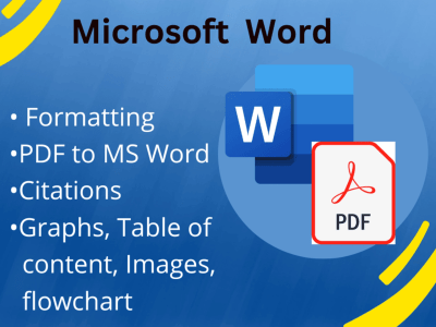 Accurate formatting, typing, and PDF conversion into MS Word. | Upwork
