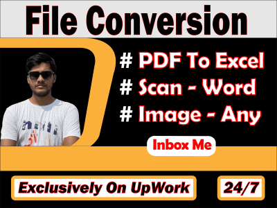 Editable Excel or Word from bank statement, pdf, Scan File, and Handwriting | Upwork