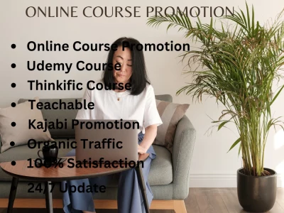 Effective Udemy or Thinkific online course promotion to over 500k audience | Upwork