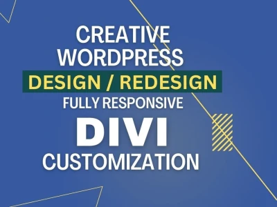 Responsive divi customize wordpress website with divi theme divi builder | Upwork
