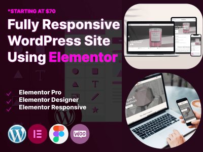 Fully Responsive WordPress Website Using Elementor | Elementor Pro | Expert | Upwork