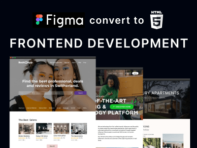Figma design converted to HTML | Frontend development | Upwork