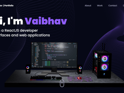 A 3d Portfolio from three.js and React Technology | Upwork