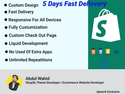 An awesome fully custom shopify store | Upwork