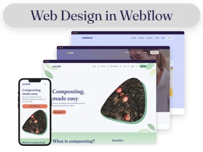 An aesthetic, functional and RESPONSIVE webpage in Webflow | Upwork