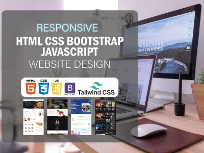 Responsive HTML CSS Bootstrap javascript websites | PSD to HTML | Upwork
