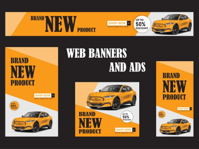 Design awesome-looking web banners, flyers, Facebook ads and cover | Upwork