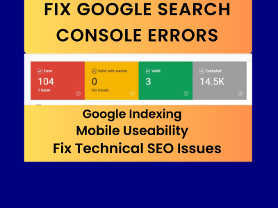 Fix Google search console errors, fix Google indexing and technical SEO | Upwork