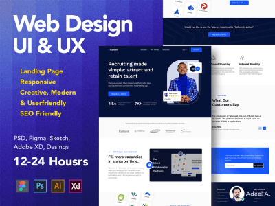 Responsive Website UI/UX Design, Web UI or Landing Page UI Design in Figma | Upwork