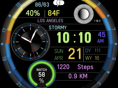 A smart vector watch face design | Upwork