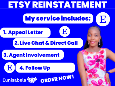 Etsy Store Reinstatement, Appeal Letter, And Etsy Suspension Removal | Upwork