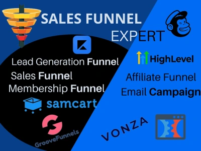 A well-designed and highly converting sales funnel | Landing page | Upwork