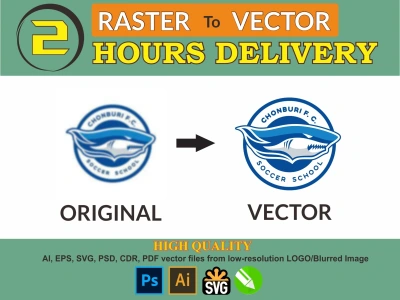 Vector tracing, convert to vector. | Upwork