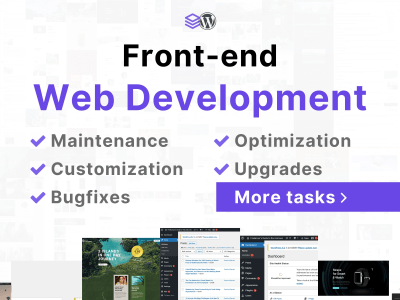 Front-end Web Development · Consulting · Customization · Upgrades · Bugfix | Upwork