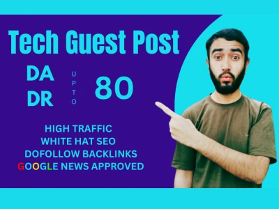 High da tech guest post, high dr technology guest post with backlinks | Upwork