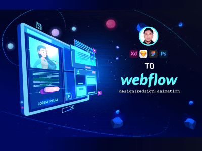 Webflow website with animation, figma to webflow, xd to webflow | Upwork