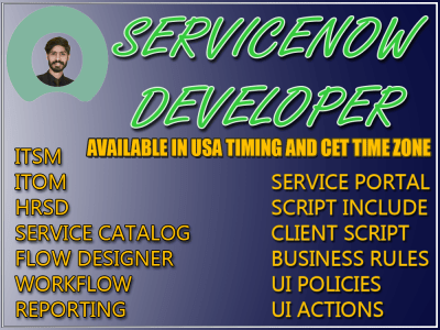 A ServiceNow Support in All Modules Including ITSM, ITOM, HRSD, CSM ...