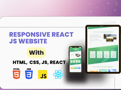 A Responsive React js Landing Page Website | Upwork