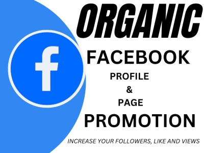 Organic Facebook Page promotion Increases likes and followers to ...