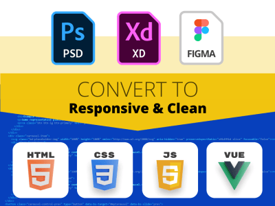 Pixel perfect Figma/XD/PSD to HTML and CSS clean code | Upwork