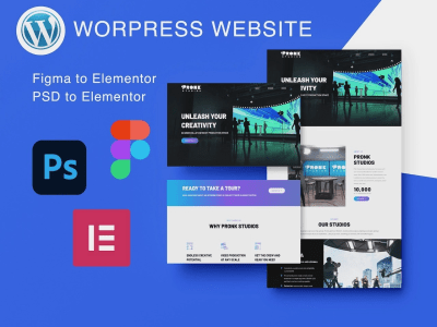 Figma to Elementor | PSD | Figma to Wordpress website development | Upwork