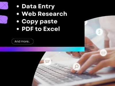 An efficient data entry assistant while ensuring data accuracy. | Upwork