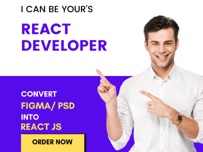 React Js Developer | Frontend React Developer | Figma, Xd, PSD to HTML, CSS | Upwork