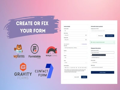 WordPress contact form 7, gravity, ninja, and wp forms Design | Upwork