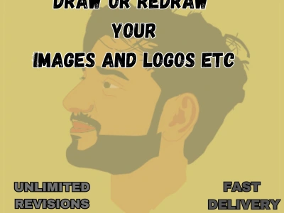 A redraw of your image,logo and character | Upwork