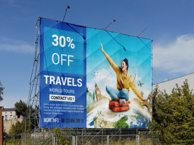 Modern a billboard, banner, roll up banner, signboard for your business ...