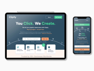 Professional Animated/Interactive Landing Page | Upwork